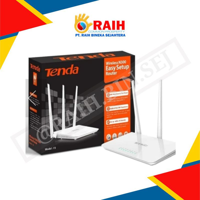 Tenda F3 N300 3 Antenna Wireless Router