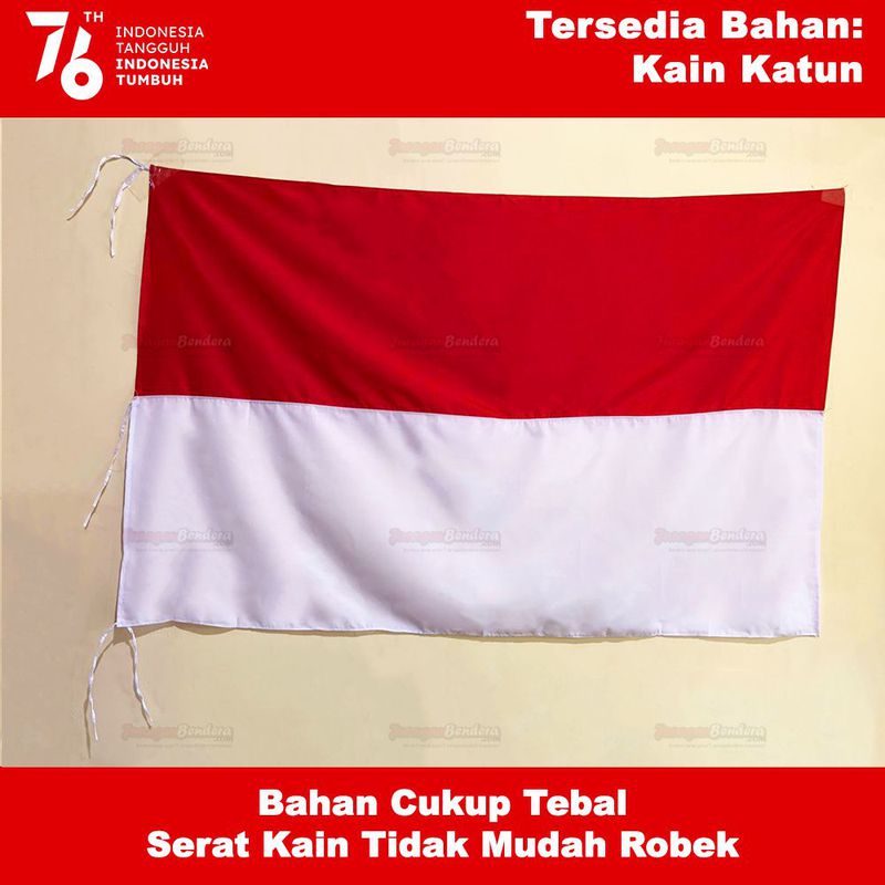 Bendera Merah Putih Kain Ero 100 x 150
