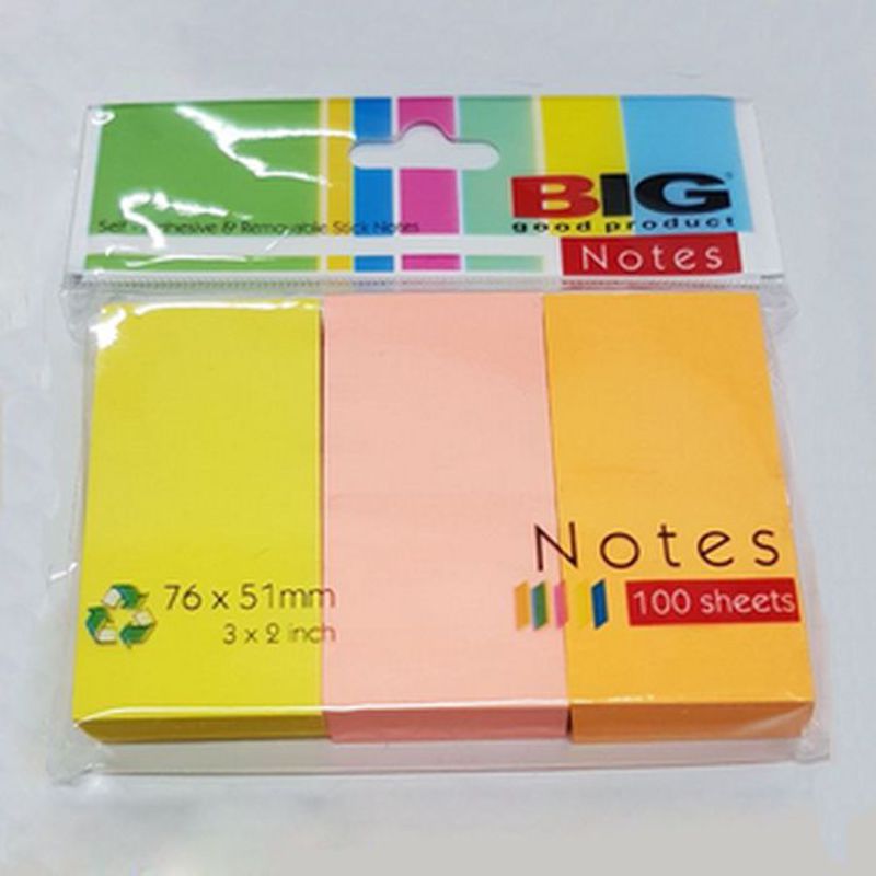 STICKY NOTE 76X51mm 3 WARNA BERJAJAR