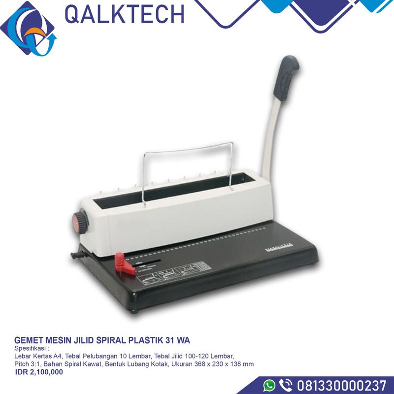 GEMET MESIN JILID SPIRAL PLATIK 31 WA