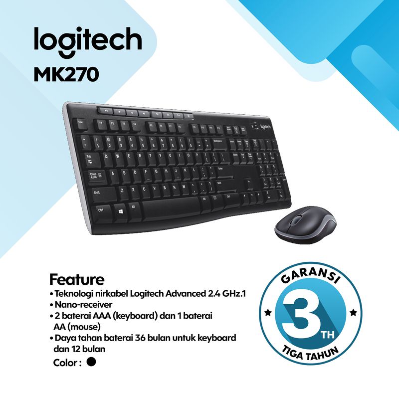Logitech MK270R Wireless Combo