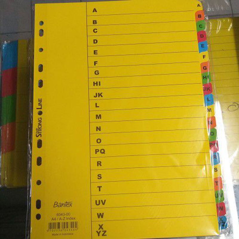 Bantex Pembatas Binder Index (Pembatas Binder)