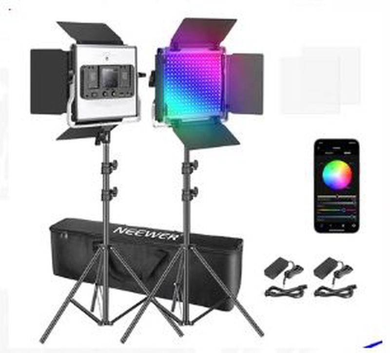 Neewer 660 RGB Paket 2 Lampu Led Continues