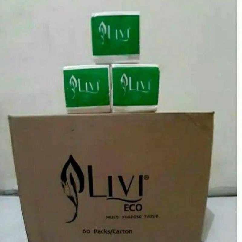 Tissue/tisu livi eco facial refil 600s karton