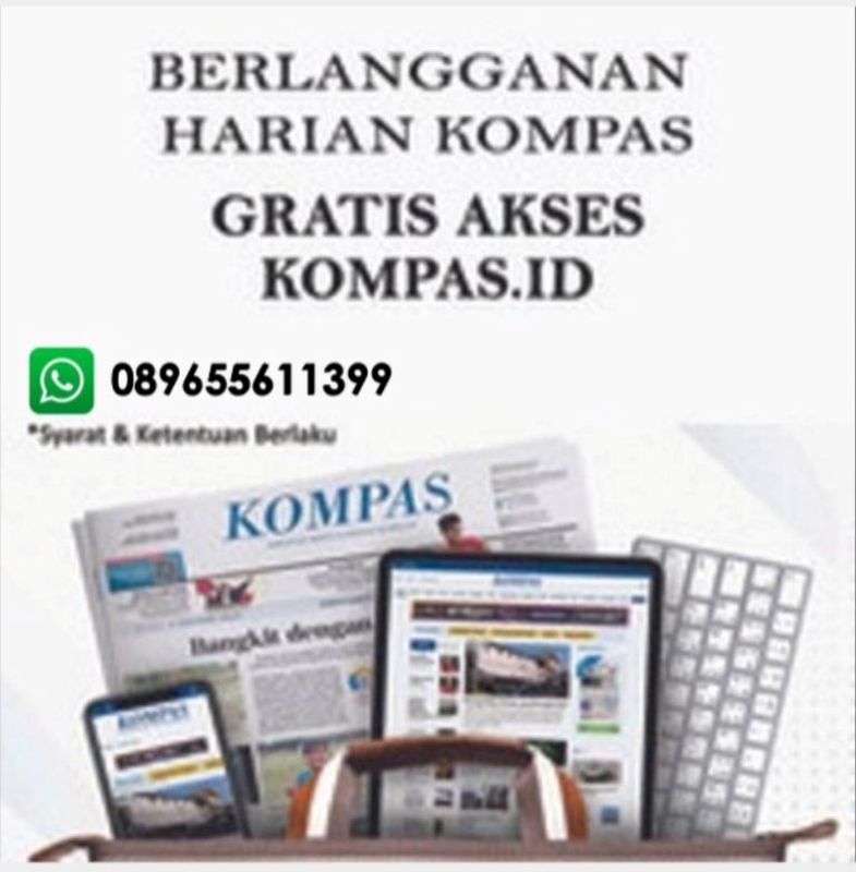 Langganan Koran Kompas 1 bulan - P Jawa