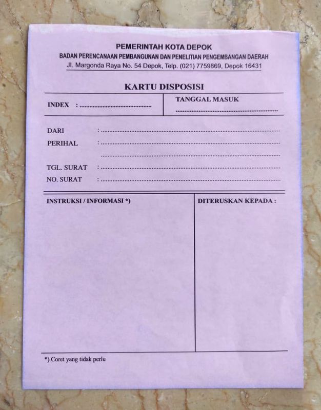 BUKU DISPOSISI
