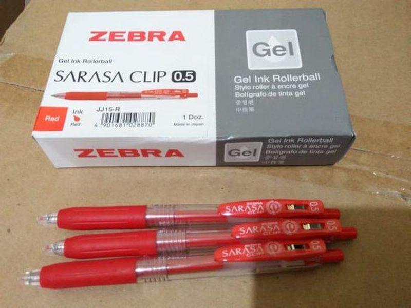 Pulpen Zebra Sarasa Merah 0,5