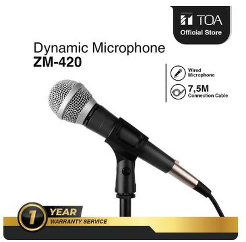 TOA ZM-420 Dynamic Microphone