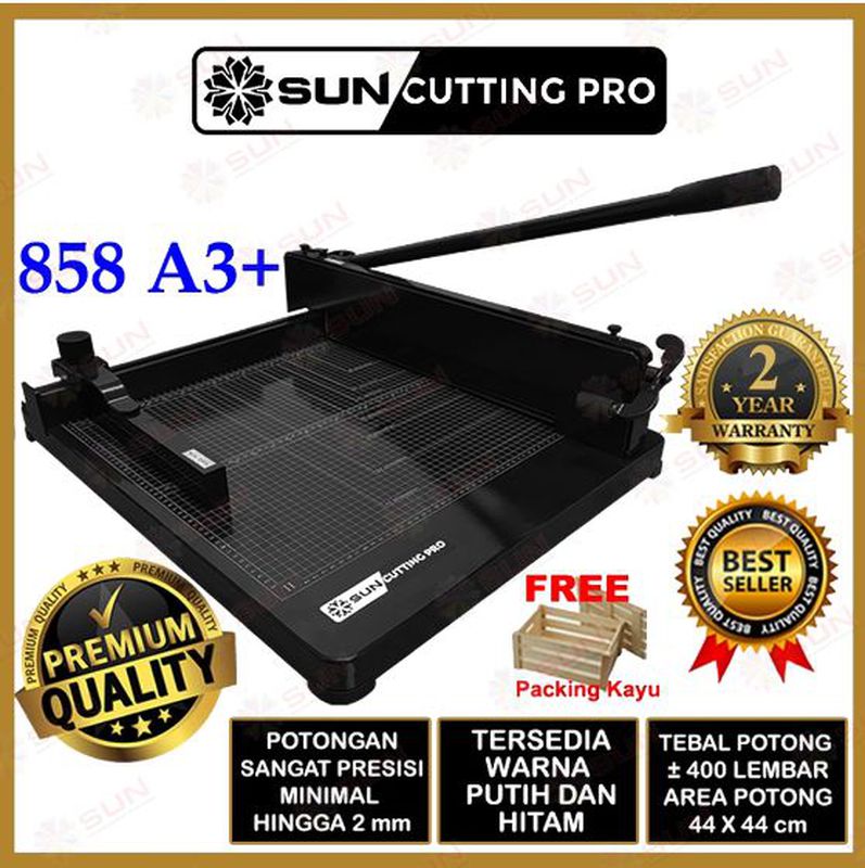 Alat Pemotong Kertas 1 Rim 858 A3 Mesin Thick Layer Paper Cutter A3 858