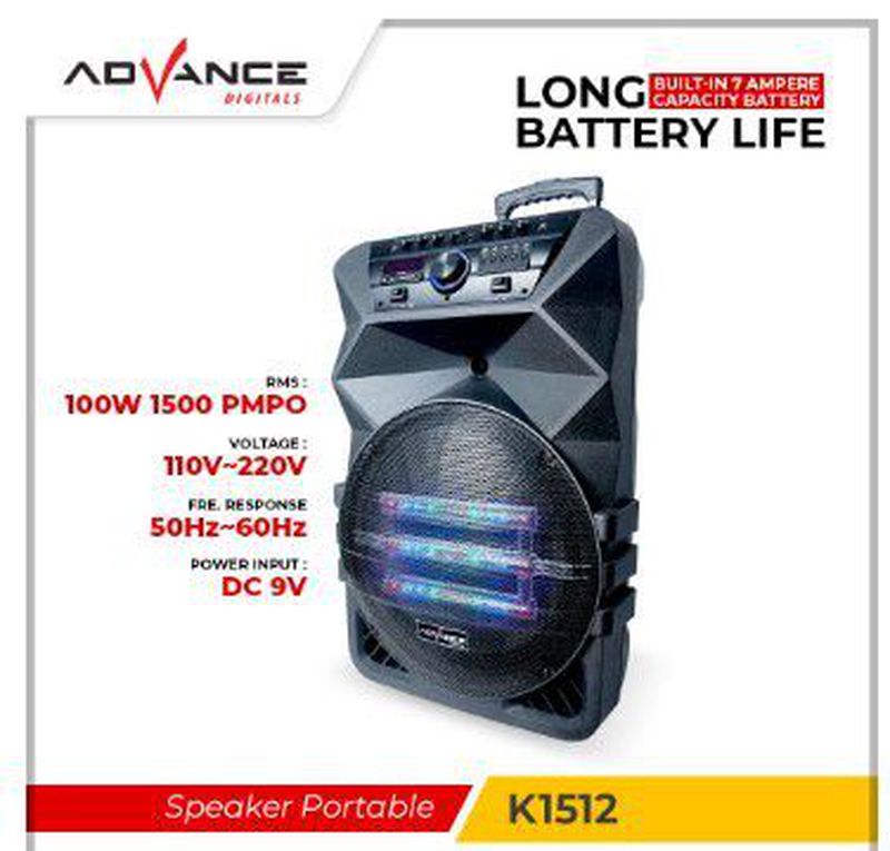 Speaker Meeting Bluetooth Advance K1512 Salon Aktif 15"