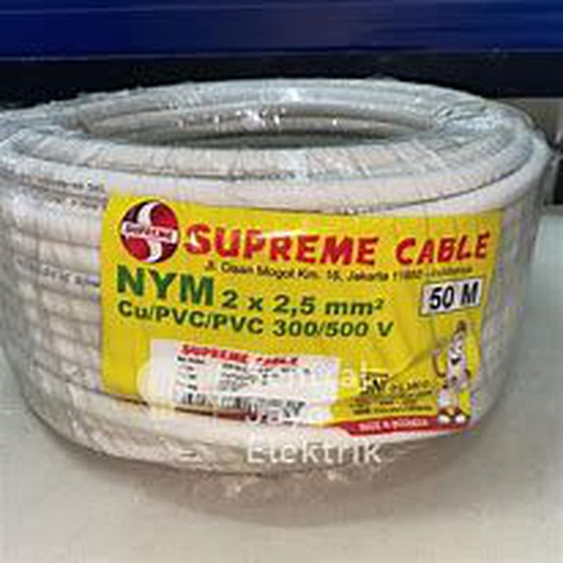 Kabel NYM 2x2,5 mm Serabut (Roll) (50m)