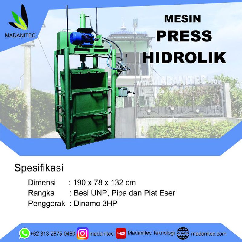 Mesin Press Sampah Hidrolik