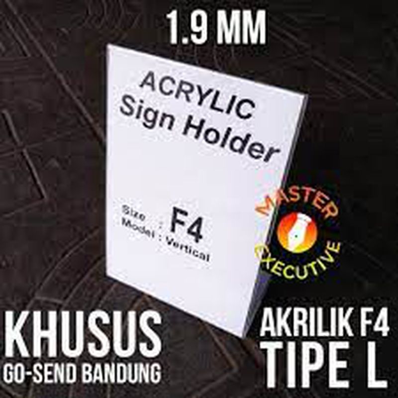 Akrilik Sign Holder F4,A4,A5 - F4