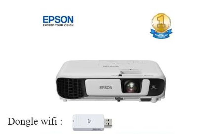 LCD Projector Epson EB W51 WXGA + DONGLE WIFI