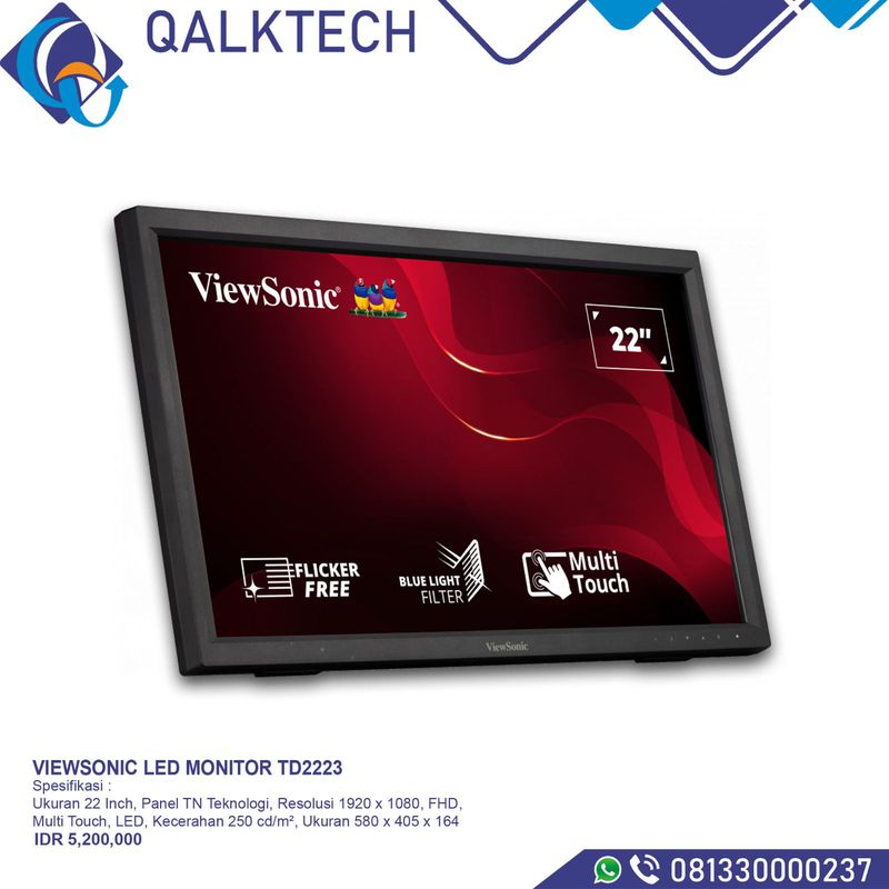 VIEWSONIC LED MONITOR TD2223
