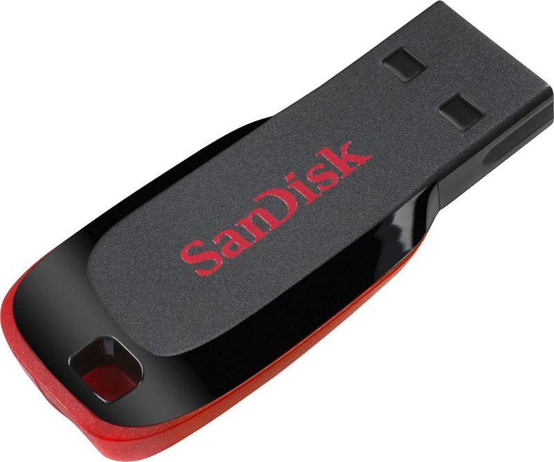 FLASKDISK SANDISK CRUZER BLACK - 64 GB