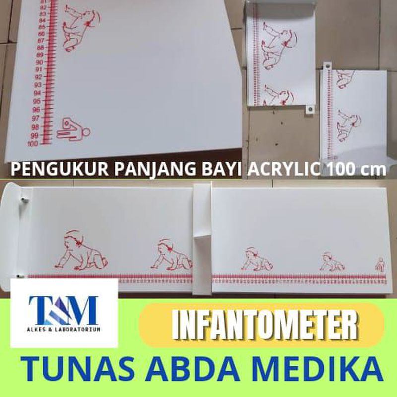 Ifantometer alat pengukur tinggi badan bayi acrylic 16 cm