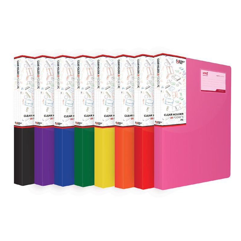 FOLDER ONE - Clear Holder Dokument Keeper 60 Lembar Folio - Biru