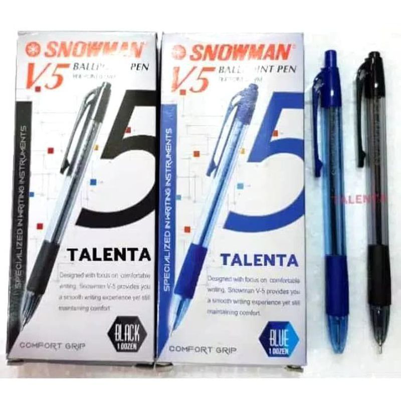 Bolpoint snowman V5 - Biru/Pak