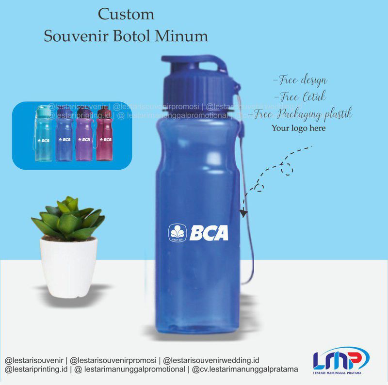 Merchandise Souvenir Botol Minum Motivasi Custom (BMM-07)