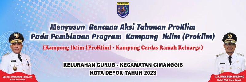 Spanduk Kegiatan Menyusun Rencana Aksi Tahunan ProKlim