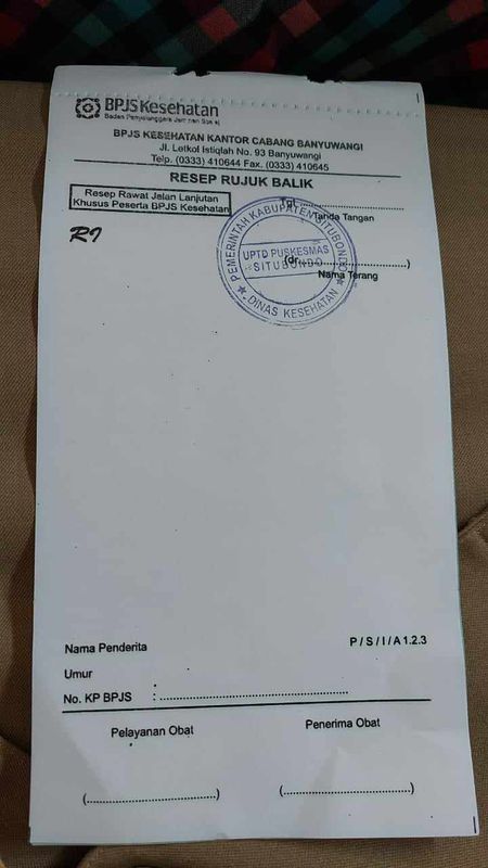 Form Resep Rujuk Balik
