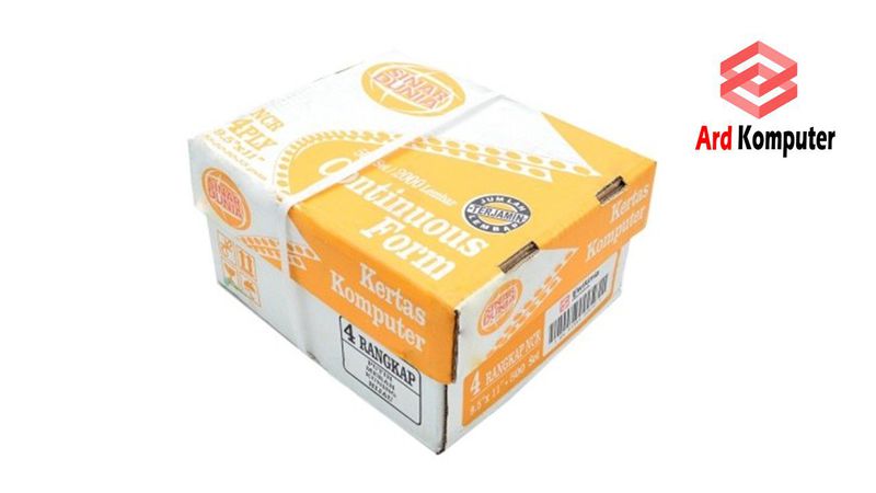 KERTAS CONTINUOUS FORM 4 PLY NCR PUTIH 1/2 x 11