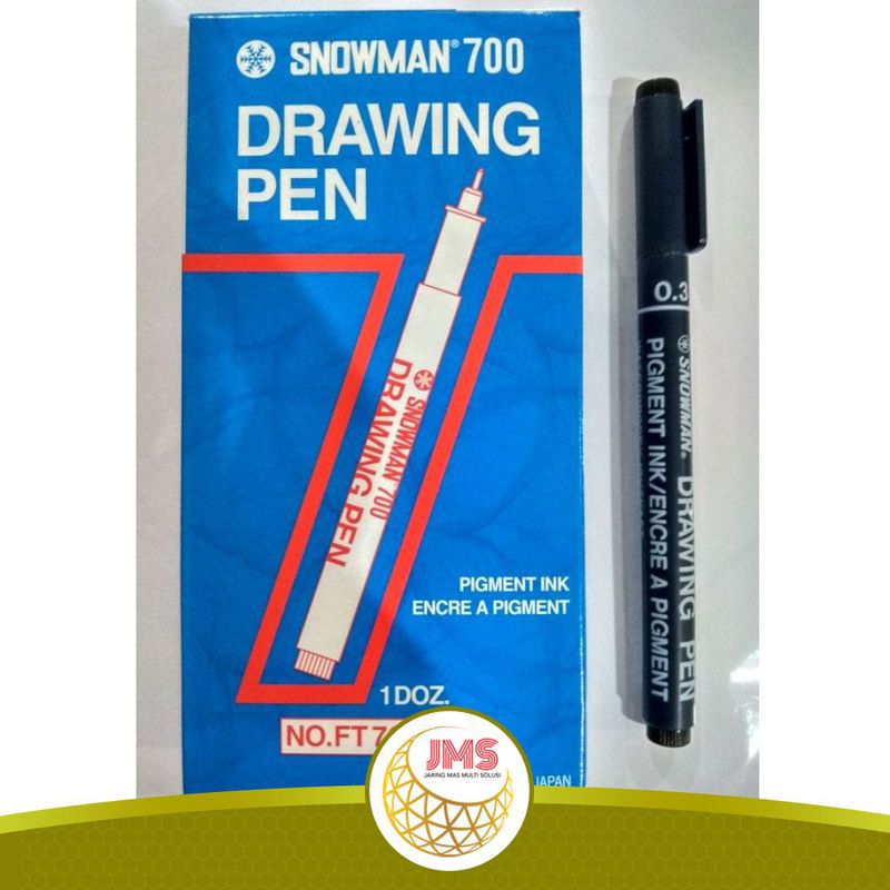 Drawing Pen Snowman 0,3