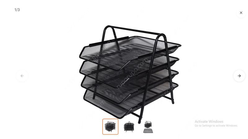 Informa Organizer Dokumen 4 Tingkat - Hitam