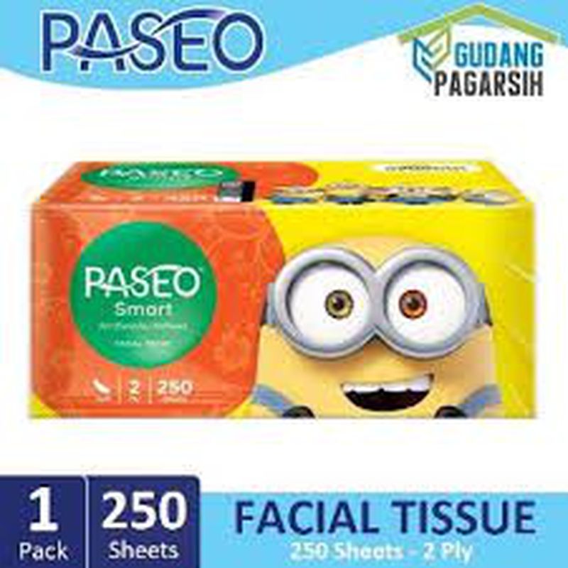 Paseo Smart Facial Tissue Soft Pack GT Orange - 250 Sheet (Random)