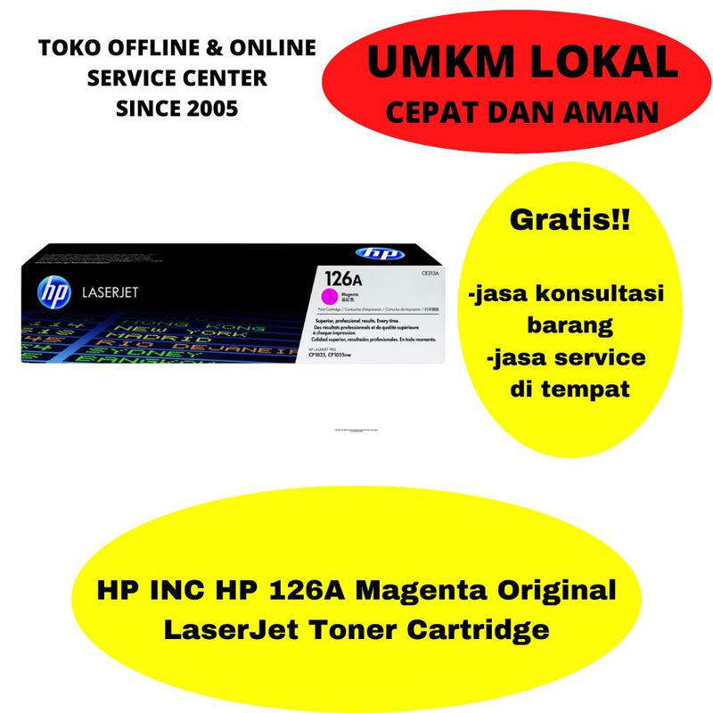 V_TECH HP INC HP 126A Magenta Original LaserJet Toner Cartridge