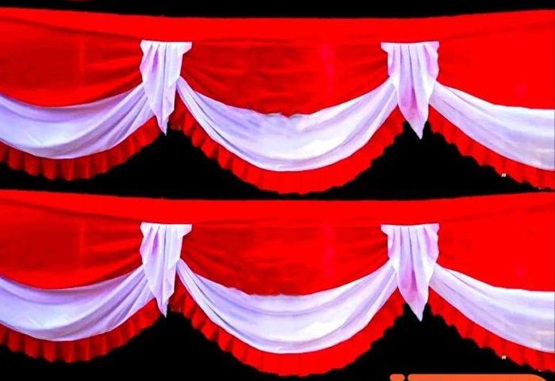 BENDERA BACKGROUND DASI GELOMBANG / METER