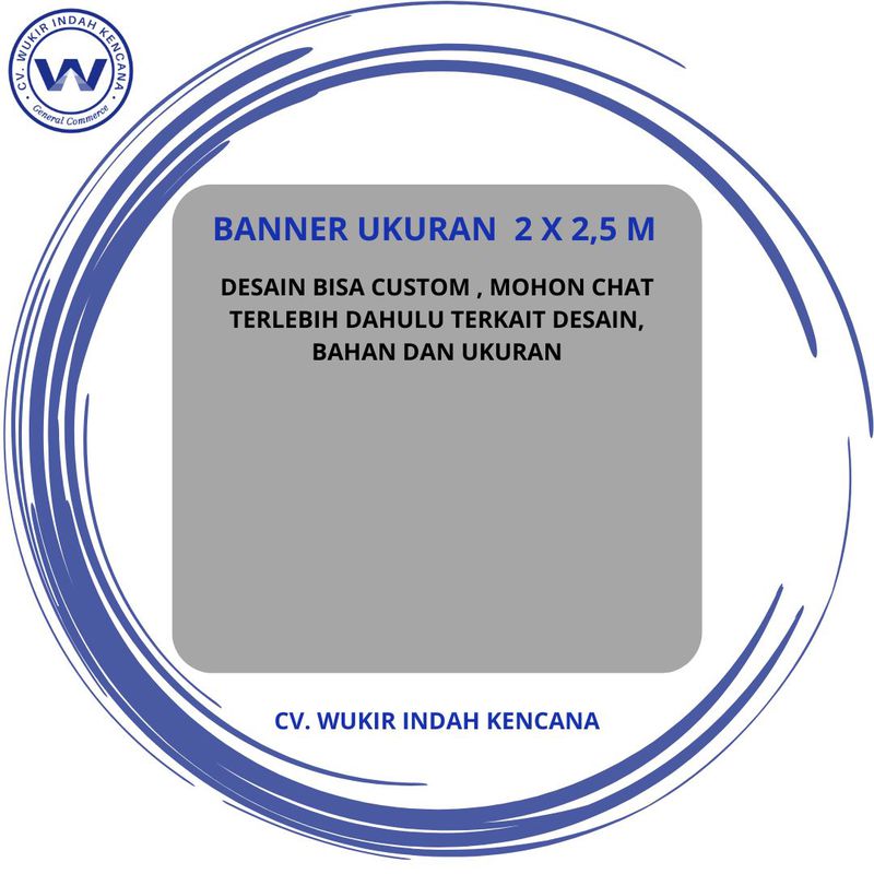 Banner Ukuran 2 x 2,5 Meter