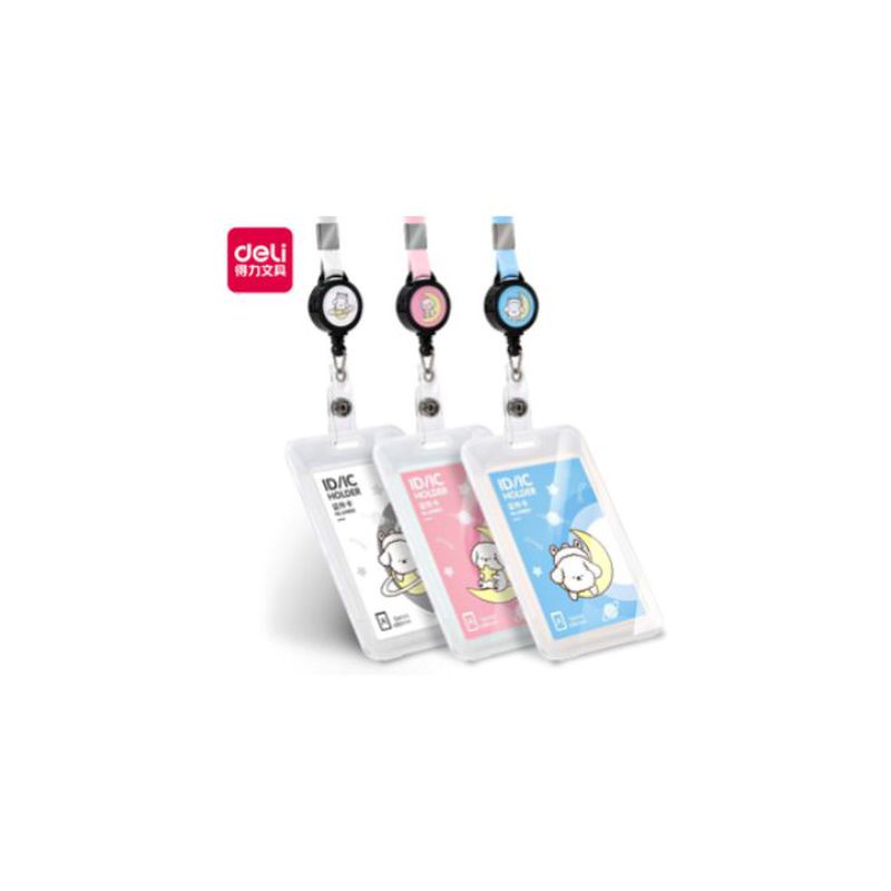 DELI - 64805 Name Badge / Lanyard - Biru