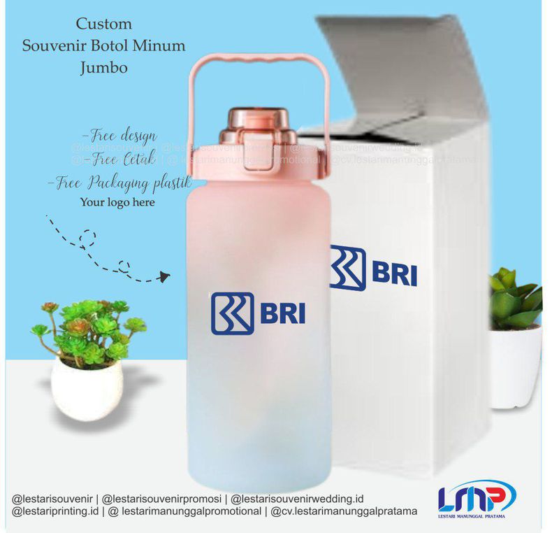 Merchandise Souvenir Botol Minum Jumbo Custom (BMJ-02)