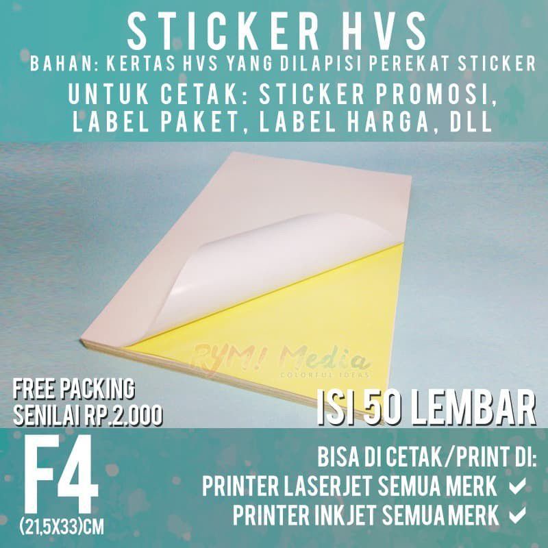 Kertas Stiker Bontak F4