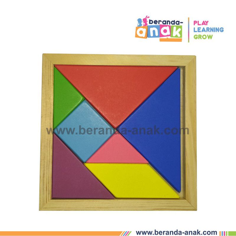 Puzle Tangram ayu MDF (15x15x1)