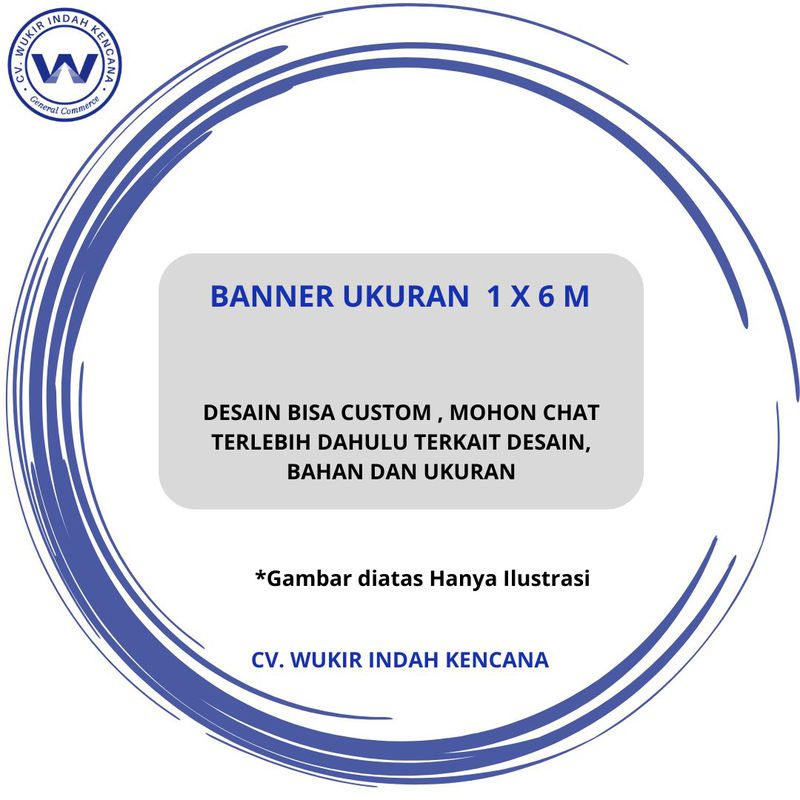Banner Ukuran 1 Meter x 6 Meter