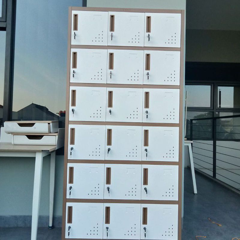 Steel Cabinet / Locker / Lemari Arsip / Lemari Besi 18 Pintu ACERO AC-LS318