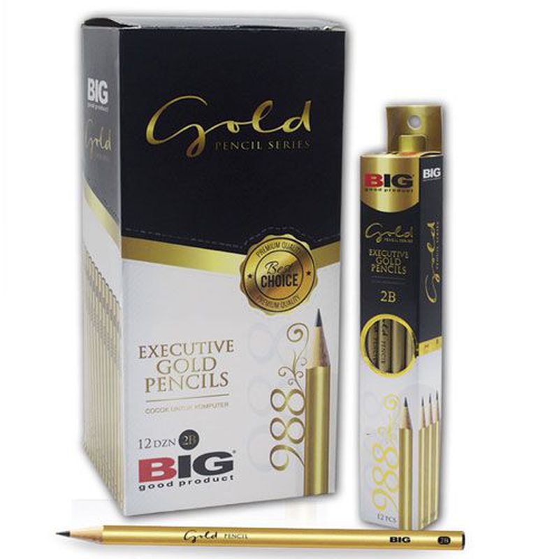 Pensil Big 2B Gold 988