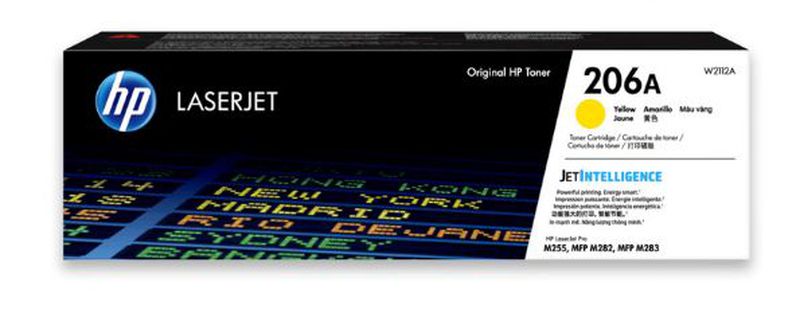 HP 206A Yellow Original LaserJet Toner / Tinta Cartridge (W2112A)