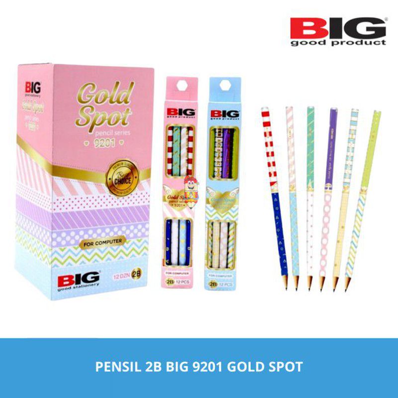 Pensil Big 2B 9201 Gold Spot