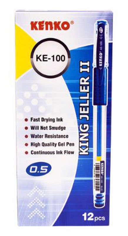 Pulpen KENKO KE-100JT 0,5mm BIRU - FNR 0101
