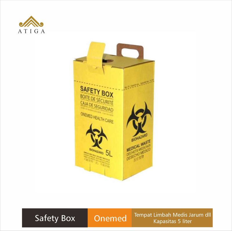 Atiga-Tempat Sampah Medis Onemed Safety Box 5L