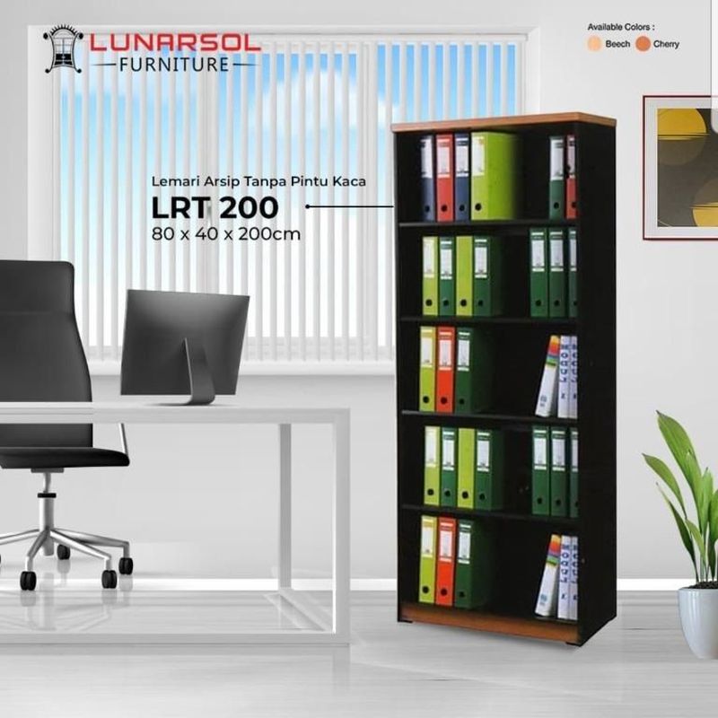 Lemari Buku - Rak Buku Lunar - Lemari Serbaguna - BookCase LRT 200