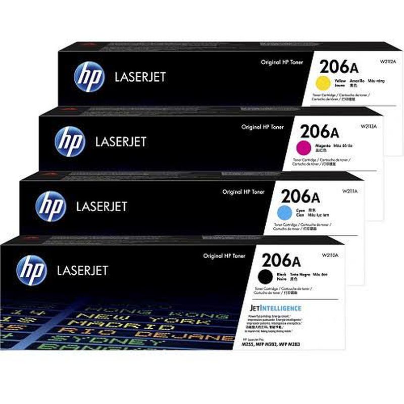 Toner HP Laserjet 206A Black Color HP Enterprise M255 - Kuning