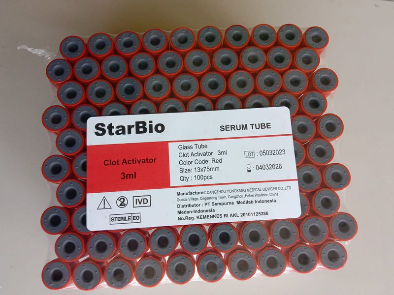 Tabung Merah Plain 3ml