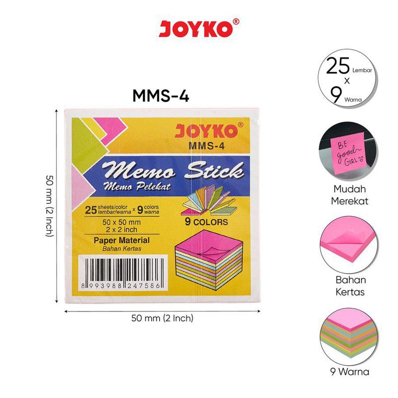 Joyko Memo Stick / Sticky Note MMS-4