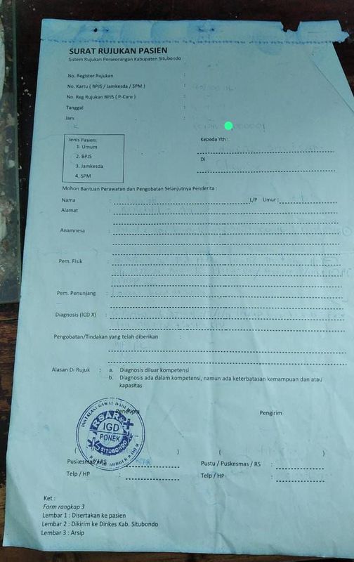 Surat Rujukan Pasien BPJS