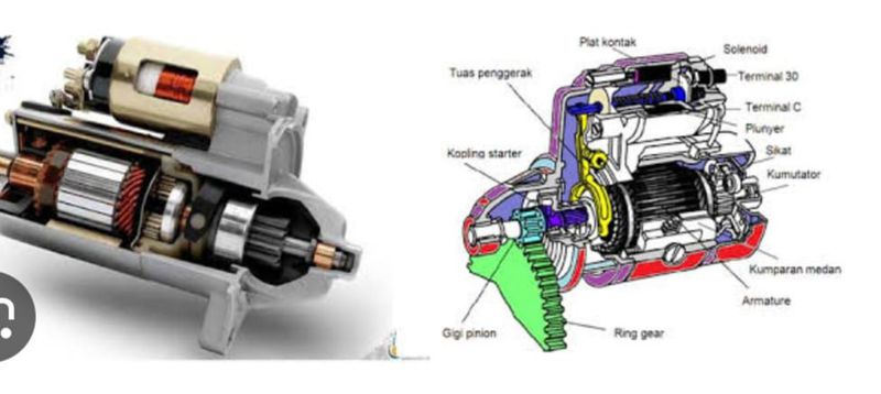 Jasa Service Stater, Engine Cant Start, Excavator/Dozer Komatsu
